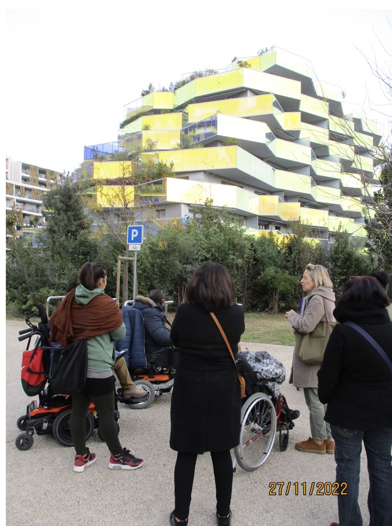 Visite du quartier de Port-Marianne à Montpellier le 27 novembre 2022 ...
